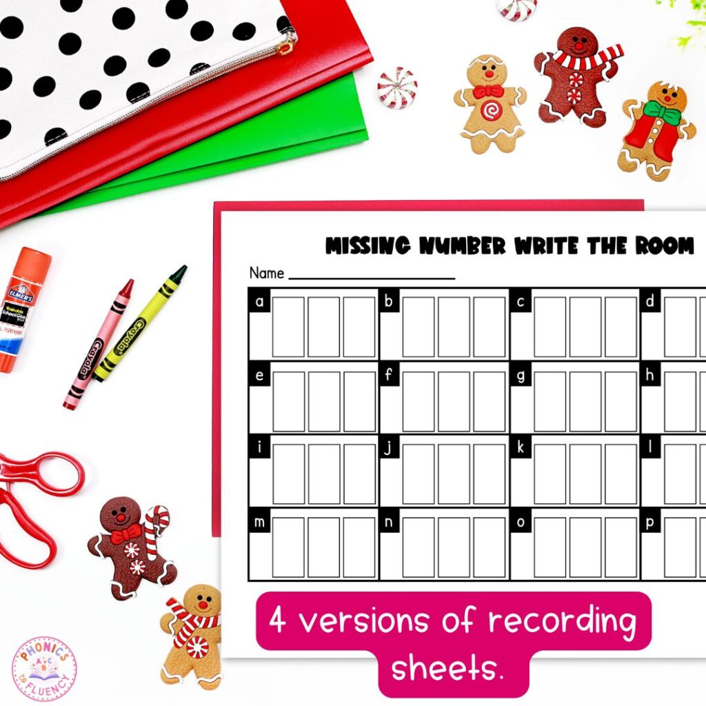 Missing Numbers 1-20 - Missing Numbers - Order Numbers - Christmas Math ...