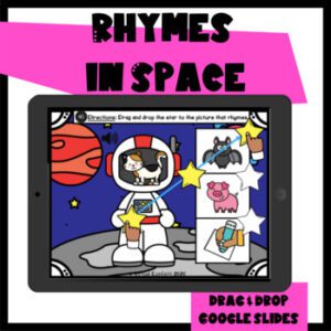 Rhyming Words Google Slides™ Drag and Drop Activity - Phonics to Fluency