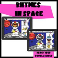 Rhyming Words Google Slides™ Drag and Drop Activity - Phonics to Fluency