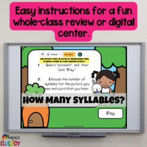 Easter Literacy Centers - Counting Syllables - Google Slides™ - Phonics ...