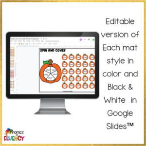Editable Sight Word Games Editable Board Game Templates Fall - Phonics ...