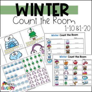 Winter Count the Room Winter Math Winter Activities - Phonics to Fluency