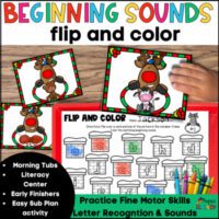 Beginning Sounds Worksheets Christmas Activities - Phonics to Fluency
