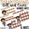 Thanksgiving Math Games Roll and Cover Numbers Thanksgiving Math ...
