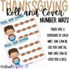 Thanksgiving Math Games Roll and Cover Numbers Thanksgiving Math ...