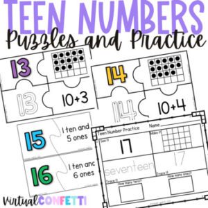 Building Teen Numbers - Teen Number Games - Phonics to Fluency