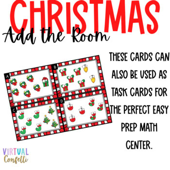 Christmas Addition Christmas Math Add the Room - Phonics to Fluency