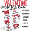 Valentine Write the Room Kindergarten Valentines Day Activities ...