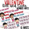 Valentines Day Activities Roll and Cover Numbers Number Recognition 1 ...