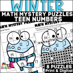 Teen Number Games - Back From Winter Break Math - Winter Math ...