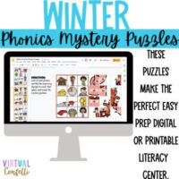 Phonics Games Winter Phonics Kindergarten Phonics Mystery Puzzles ...