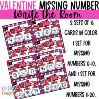 Fill in the Missing Number 1-20 Fill in the Missing Number Write the ...