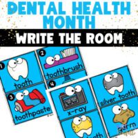 Dental Health Month Dental Health Write the Room - Phonics to Fluency