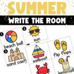 Summer Write the Room Kindergarten Vocabulary - Phonics to Fluency