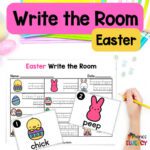 Easter Write the Room Kindergarten - Phonics to Fluency