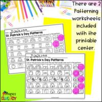 St. Patrick's Day Patterning Activity for Kindergarten - Phonics to Fluency