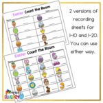 Easter Math Activities Counting to 10 Counting to 20 Count the Room ...