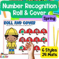 Number Recognition Kindergarten Math Games Spring - Phonics to Fluency