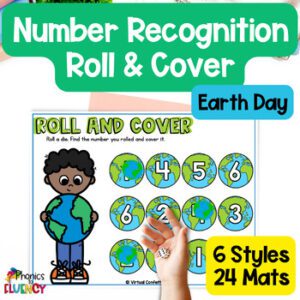Earth Day Math Activity - Number Recognition - Number Indentification ...