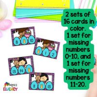 Easter Math Centers - Missing Numbers to 20 - Write the Room - Phonics ...