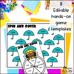 Editable Sight Word Games Spring Literacy Centers - Phonics to Fluency