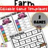 Editable Sight Word Games Editable Sight Word Worksheets Farm - Phonics ...