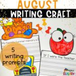 Back to School Craft Writing Prompts & Bulletin Board Classroom Decor ...