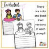 Back to School Craft Writing Prompts & Bulletin Board Classroom Decor ...