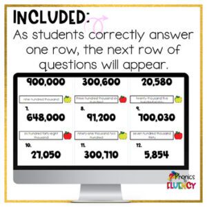 Place Value - Word Form - Google Sheets™ - Solve a Mystery Game ...