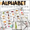 Alphabet Chart with Ring Cards Kindergarten Writing Center - Phonics to ...