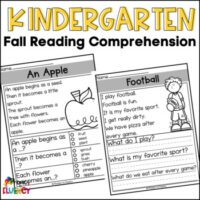 Fall Kindergarten Reading Comprehension Passages