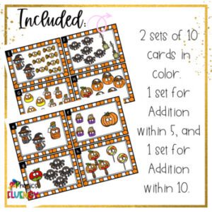 Addition within 10 and within 5 Kindergarten Math Halloween Activities ...