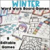 Editable Sight Word Games - January Word Work - Winter Activities ...