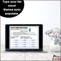 Editable Sight Word Games - January Word Work - Winter Activities ...
