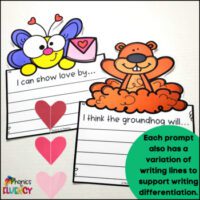 February Writing Activities Valentine Writing Craftivity - Phonics to ...