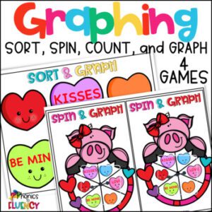 Candy Heart Graphing - Heart Sorting - Valentine's Day Math - Phonics ...