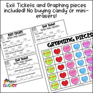 Candy Heart Graphing - Heart Sorting - Valentine's Day Math - Phonics ...