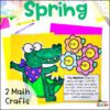 Addition and Subtraction Spring Math Craft for Kindergarten - Phonics ...