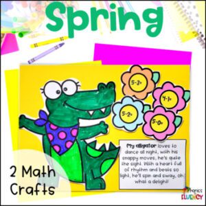 Addition and Subtraction Spring Math Craft for Kindergarten - Phonics ...