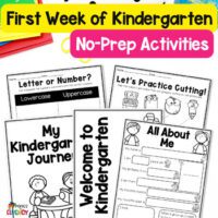 Back to School - First Week of School Kindergarten Activities - Phonics ...