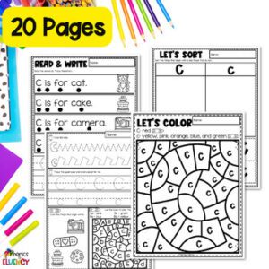 Letter of the Week - Alphabet Review Worksheets - Letter C - Phonics to ...