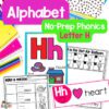 Letter of the Week - Alphabet Review Worksheets - Letter H - Phonics to ...