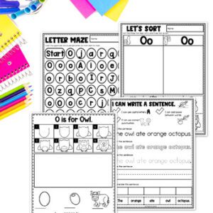 Letter of the Week - Alphabet Review Worksheets - Letter O - Phonics to ...