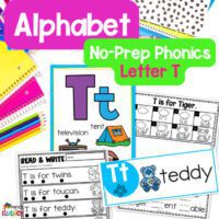 Letter of the Week - Alphabet Review Worksheets - Letter T - Phonics to ...