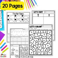 Letter of the Week - Alphabet Review Worksheets - Letter T - Phonics to ...