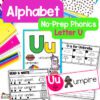 Letter of the Week - Alphabet Review Worksheets - Letter U - Phonics to ...