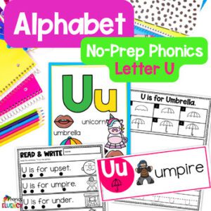 Letter of the Week - Alphabet Review Worksheets - Letter U - Phonics to ...