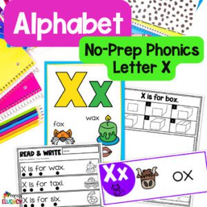 Letter of the Week - Alphabet Review Worksheets - Letter X - Phonics to ...
