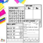 Letter of the Week - Alphabet Review Worksheets - Letter X - Phonics to ...