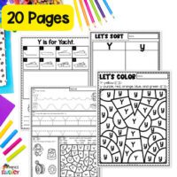 Letter of the Week - Alphabet Review Worksheets - Letter Y - Phonics to ...
